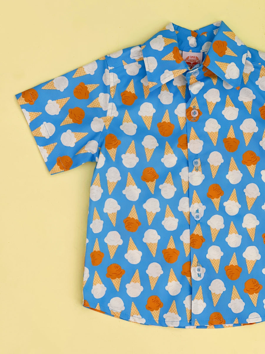 Camisa Helados/Azul – Tamal con Merengue